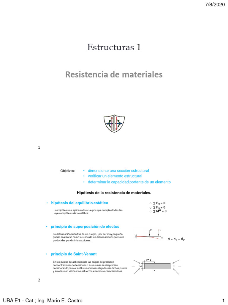 Resistencia de Materiales | PDF | Resistencia de materiales | Deformación (ingeniería)