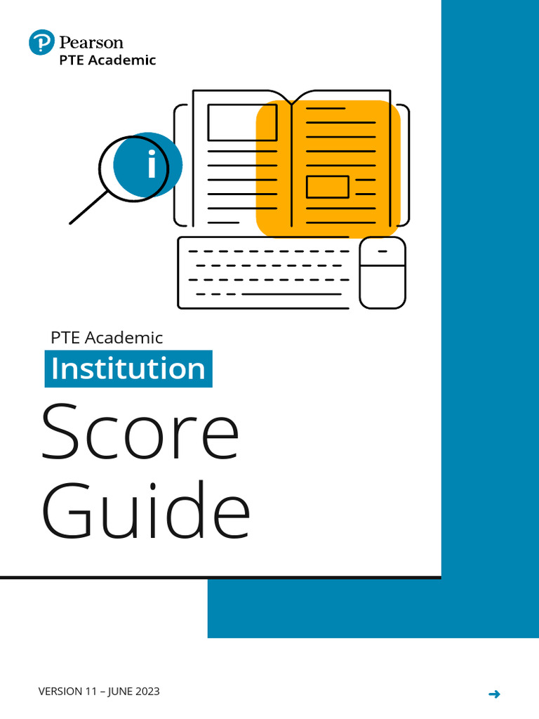 PTE Academic Score Guide For Institutions June 2023 V4 | PDF ...