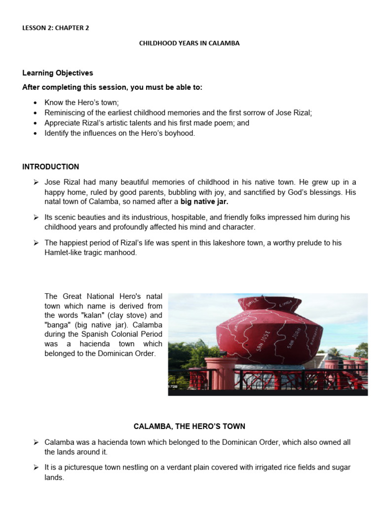 LESSON 2 Rizal | PDF
