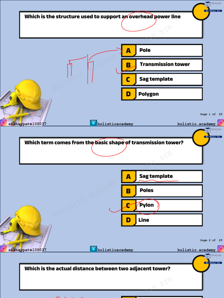 Transmission MCQ English | PDF | Electric Power Transmission | Electric Power
