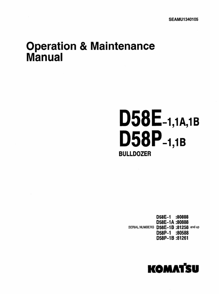D58 Op e Manut | PDF | Safety | Hazards