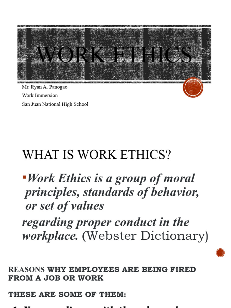 Work Ethics | PDF