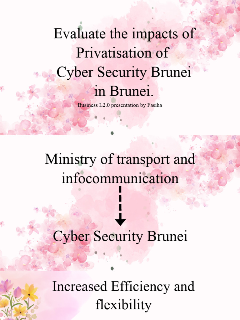 Cyber Security Brunei (Privatisation) Fasiha - 20231116 - 101945 - 0000 | PDF