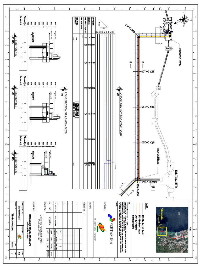Tnu-Nk-Dwg-40-004-A3-Lpg Alignment Sheet P01 | PDF