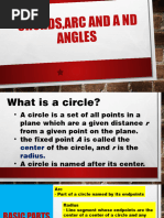 Relationships Among Chords, Arcs, Central Angles | PDF | Circle | Angle
