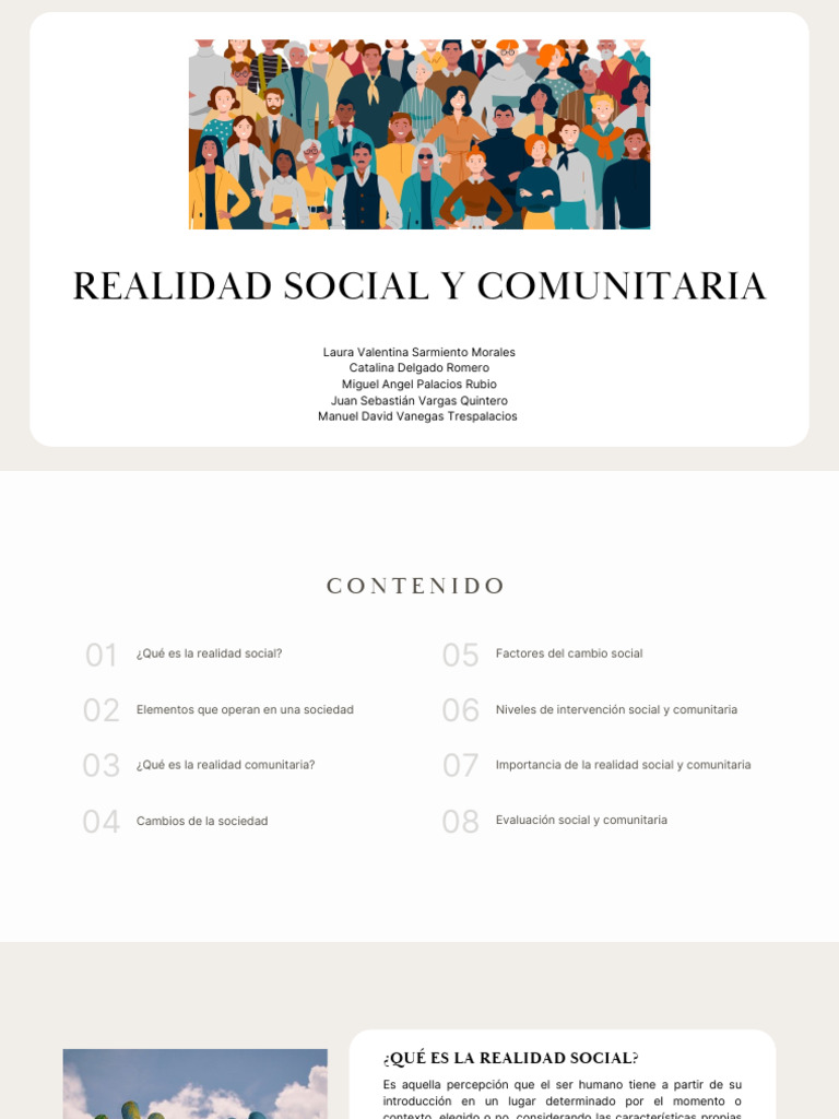 Realidad Social y Comunitaria | PDF | Sociedad | Desarrollo personal
