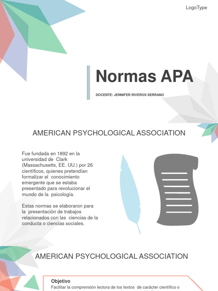 Presentación Normas APA | PDF | Puntuación | Escritura