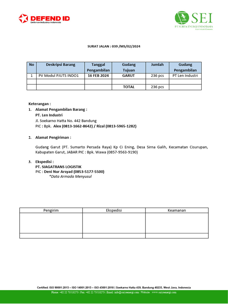 Master Surat Jalan | PDF | Teknologi & Rekayasa
