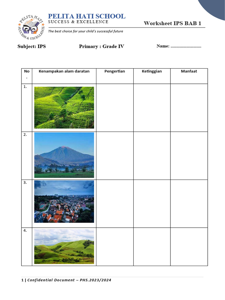 Worksheet IPS 1 | PDF