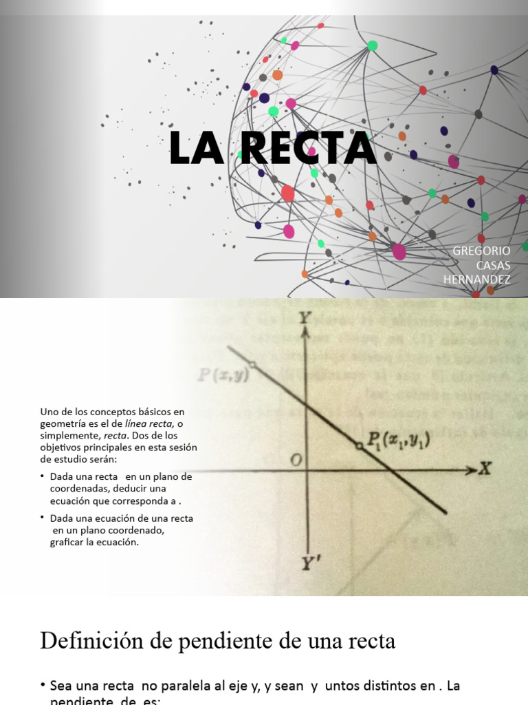 La Recta | PDF | Línea (geometría) | Pendiente