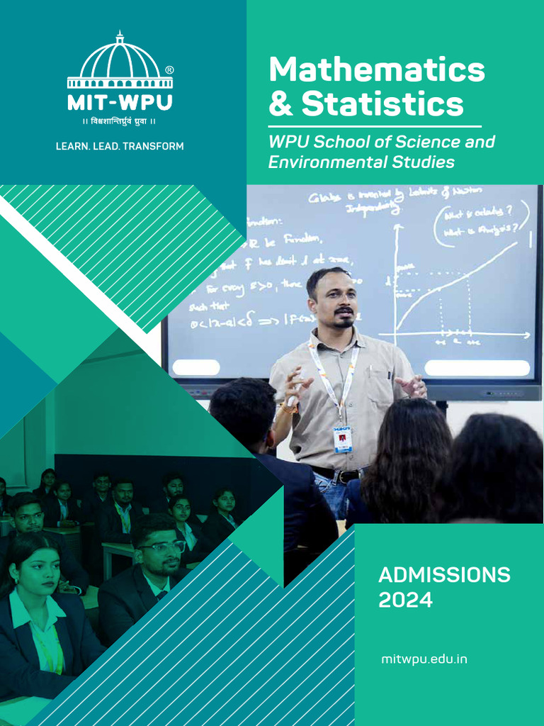 Mathematics & Statistics Programs at MIT-WPU | PDF | Data Science ...