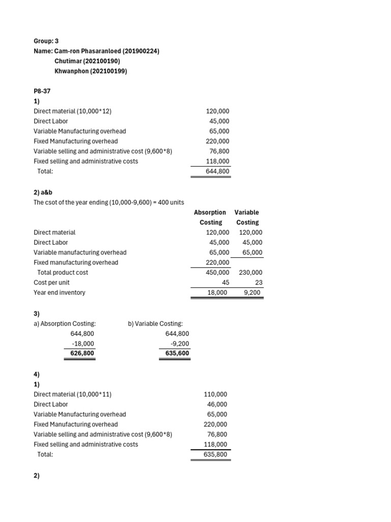 MNGT Acct Ass1 | PDF | Cost | Inventory
