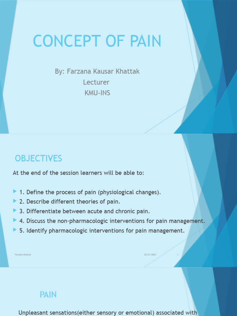 Concept of Pain | PDF | Pain | Analgesic