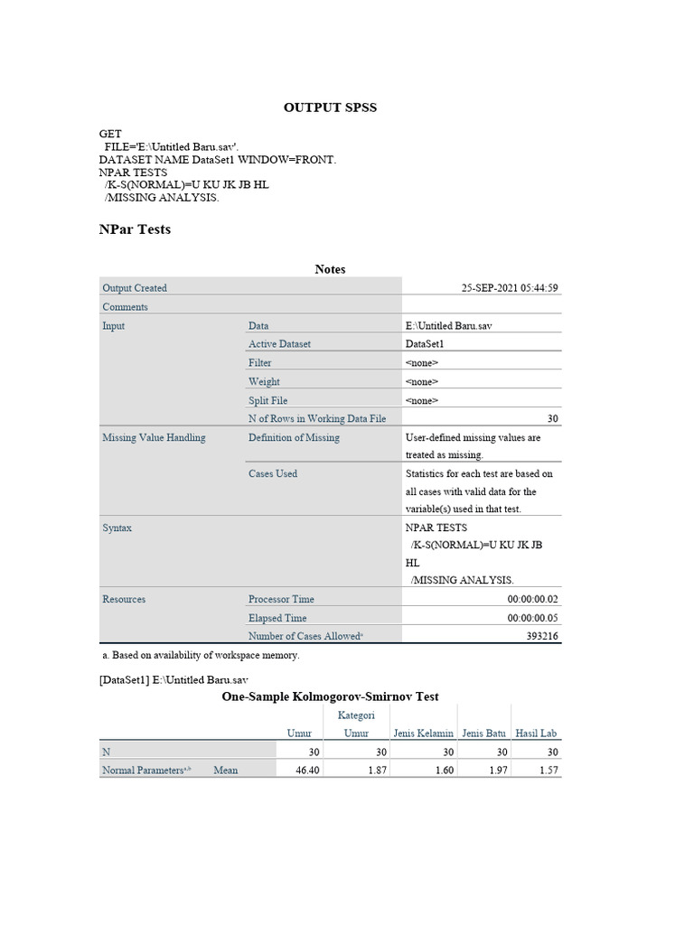 Output SPSS | Download Free PDF | Chi Squared Test | Chi Squared ...
