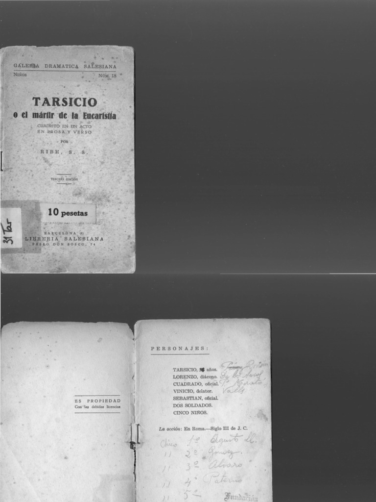 Tarsicio o El Martir de La Eucaristia | PDF | eucaristía | Teología