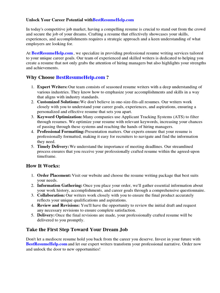 Help Me To Write A Resume | PDF | Résumé | Experience