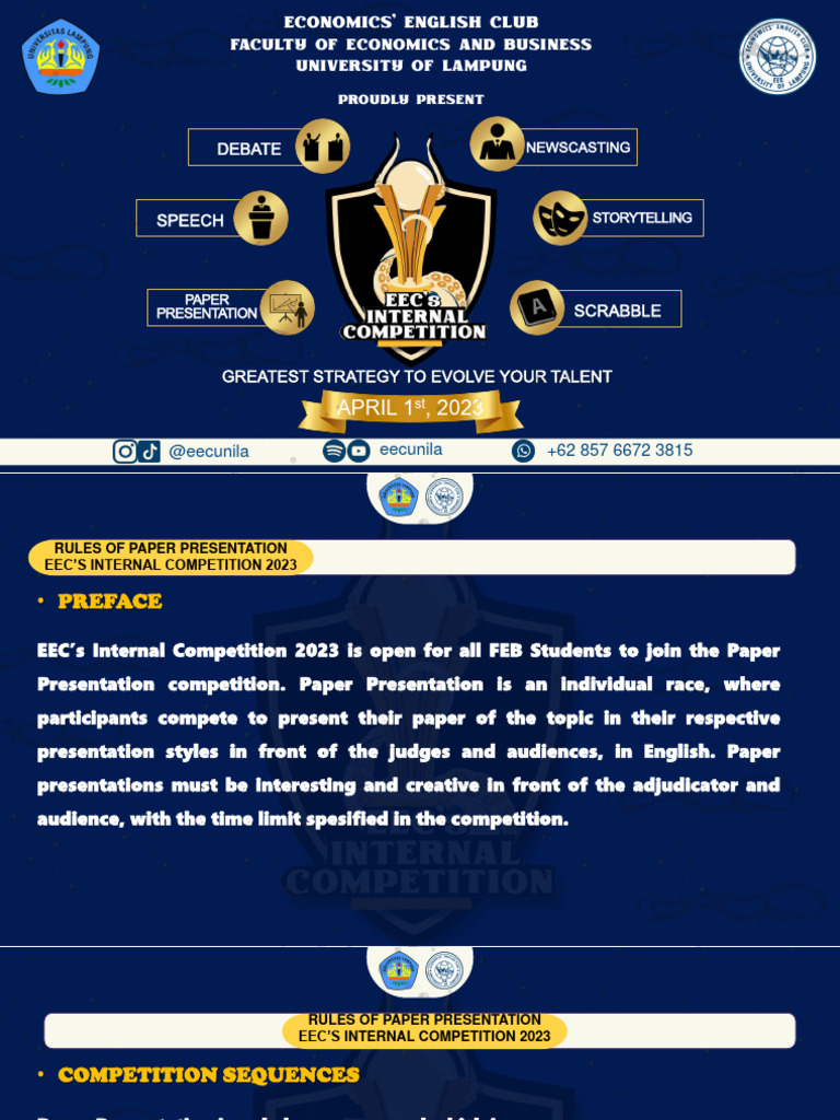Paper Presentation Technical Meeting Internal Competition 2023 | PDF ...