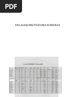 UM Shuttle Bus Schedule | PDF