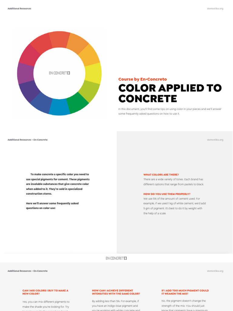 U3 - Color Applied To Concrete - EN | PDF | Concrete | Color