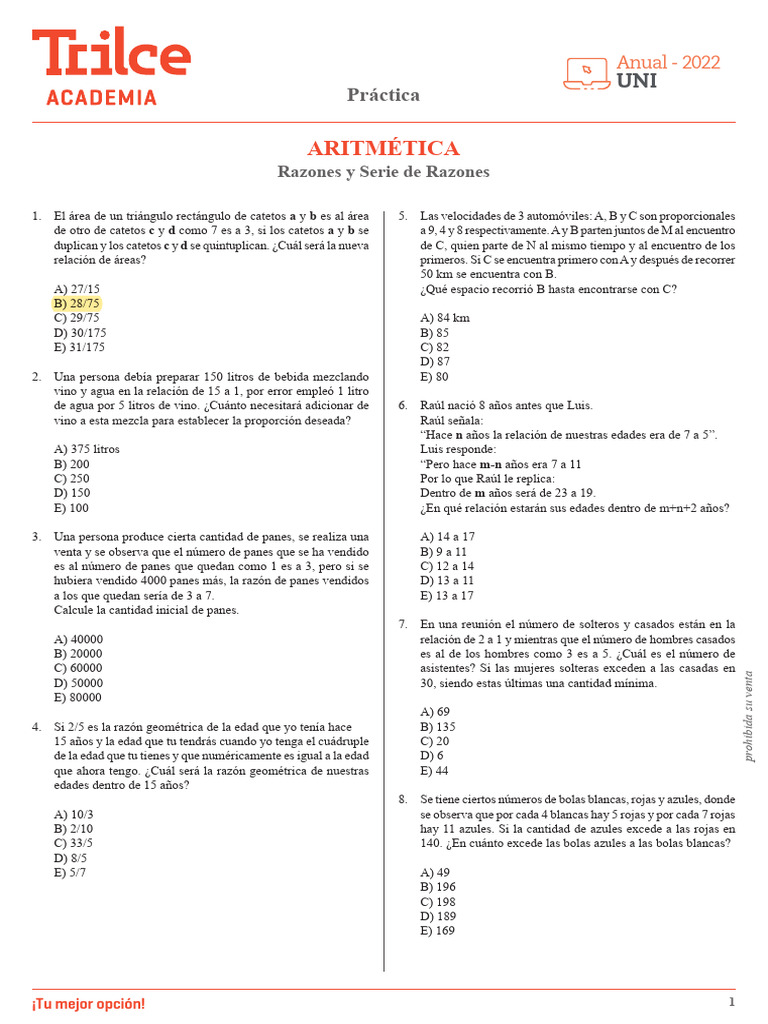 Aritmetica Practica3 | PDF