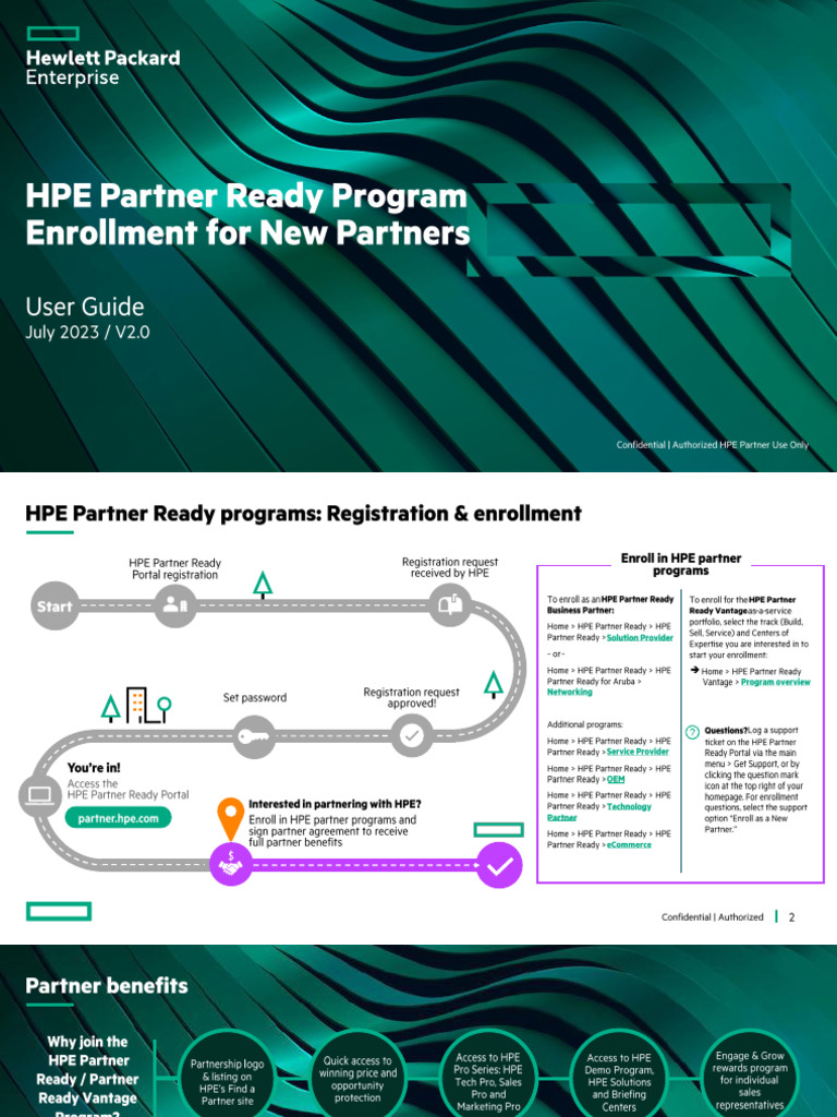HPE Partner Ready Program Enrollment Guide | PDF
