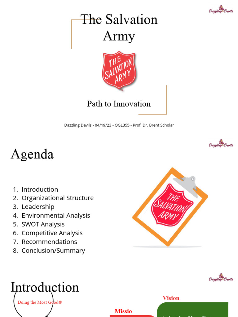 Ogl355 - Module 5 - Dazzling Devils Executive Presentation - 04 | PDF | Jesus | Swot Analysis