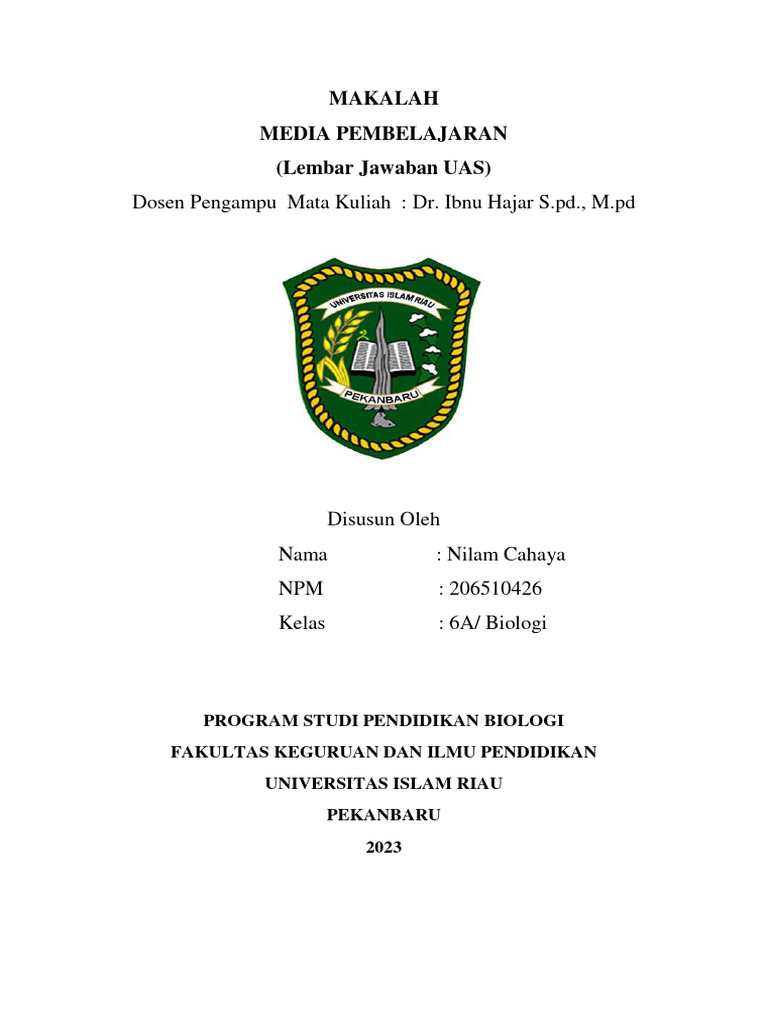 Nilam Cahaya - 206510426 Makalah Jawaban UAS | PDF | Karier & Perkembangan | Ilmu Sosial