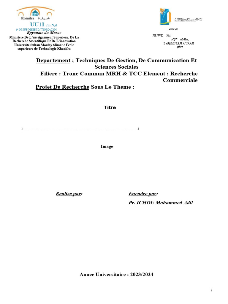 Page de Garde TCC MRH | PDF