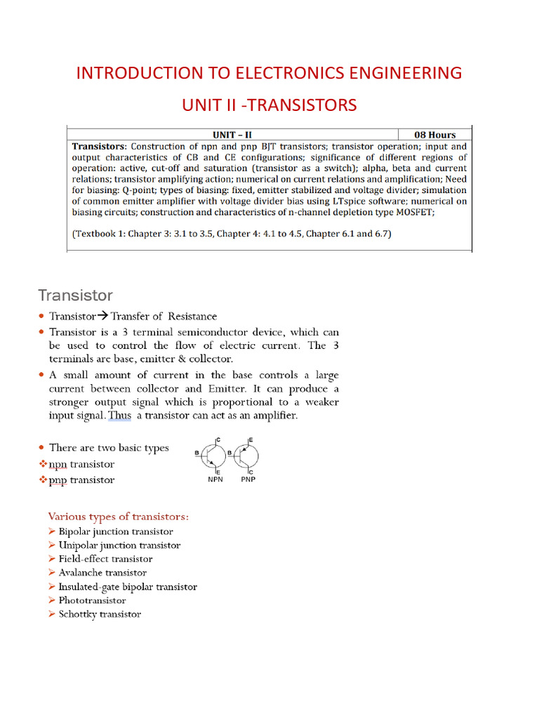 E-Note 12138 Content Document 20231030103638AM | PDF | Bipolar Junction ...