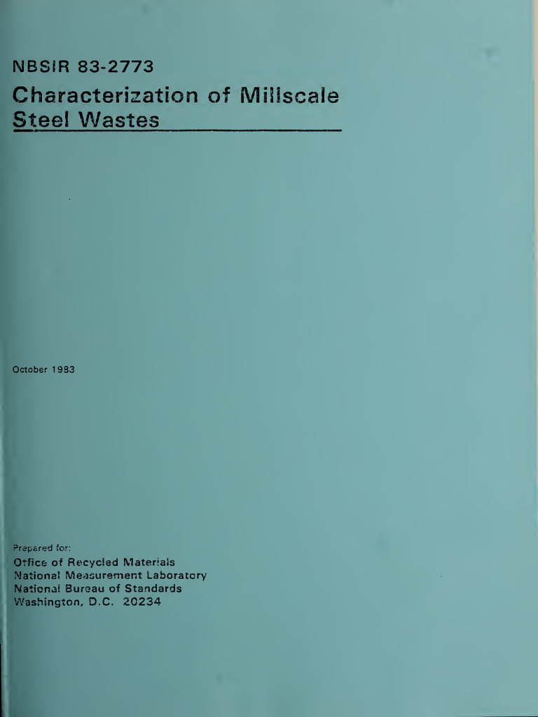 Characterization of Millscale Waste | PDF | Differential Scanning ...