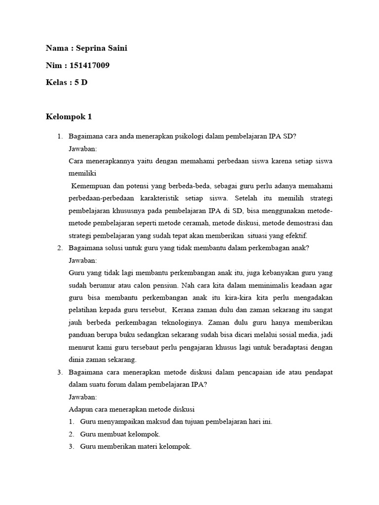 Materi Ipa | PDF | Karier & Perkembangan