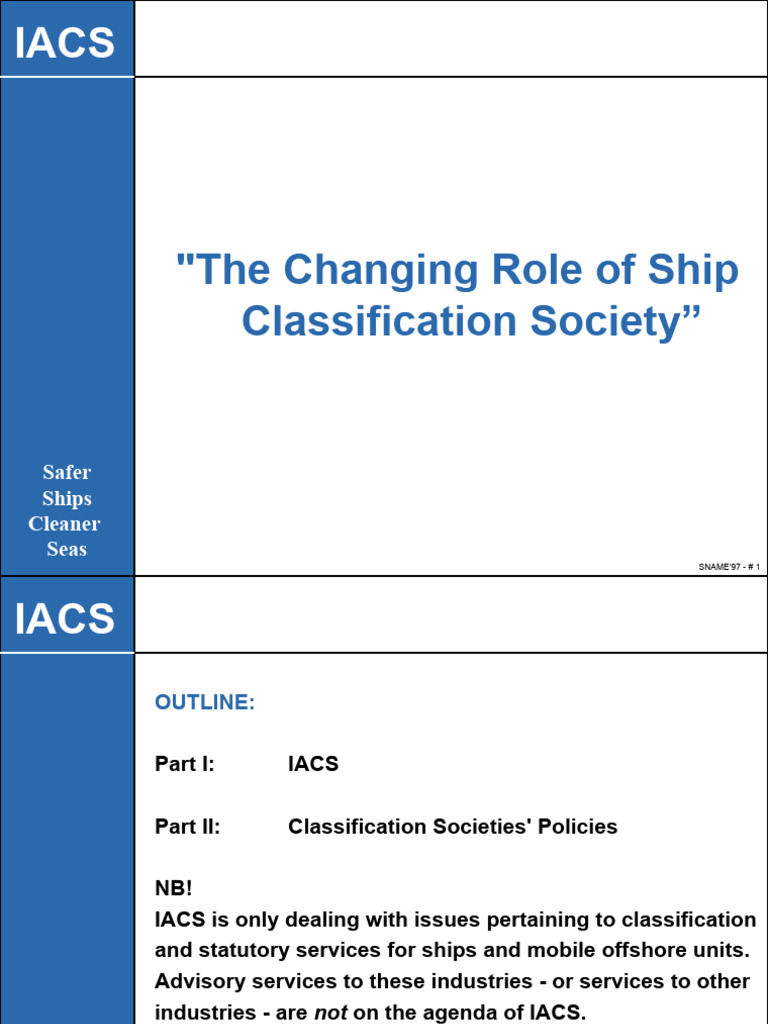 1D Iacs | PDF | Shipping | Shipbuilding
