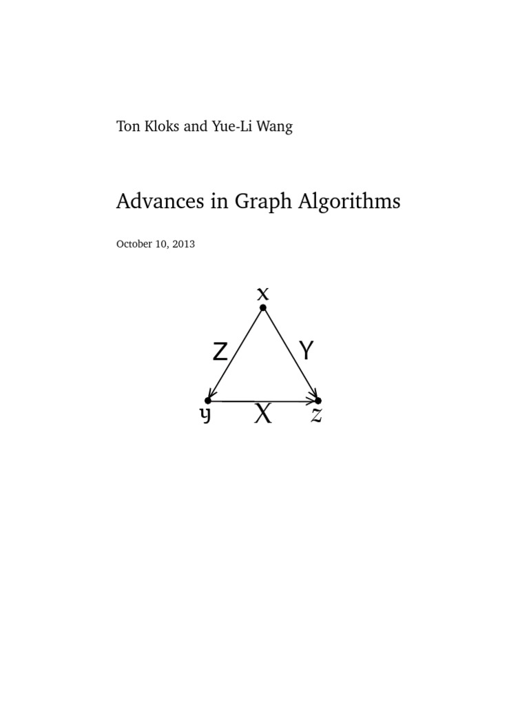 Advances in Graph Algorithms Desconocido | PDF | Vertex (Graph Theory ...