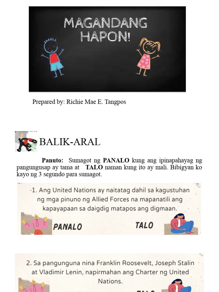 COT1 Presentation1 | PDF