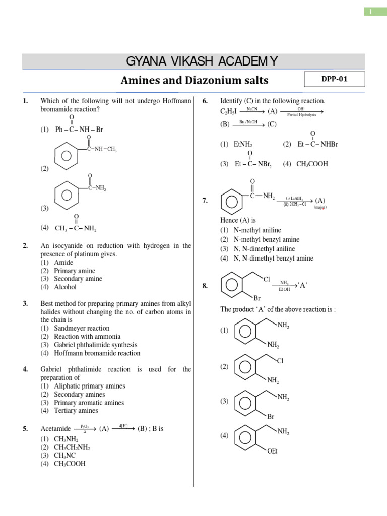 Amine DPP 01 | PDF | Amine | Chemistry