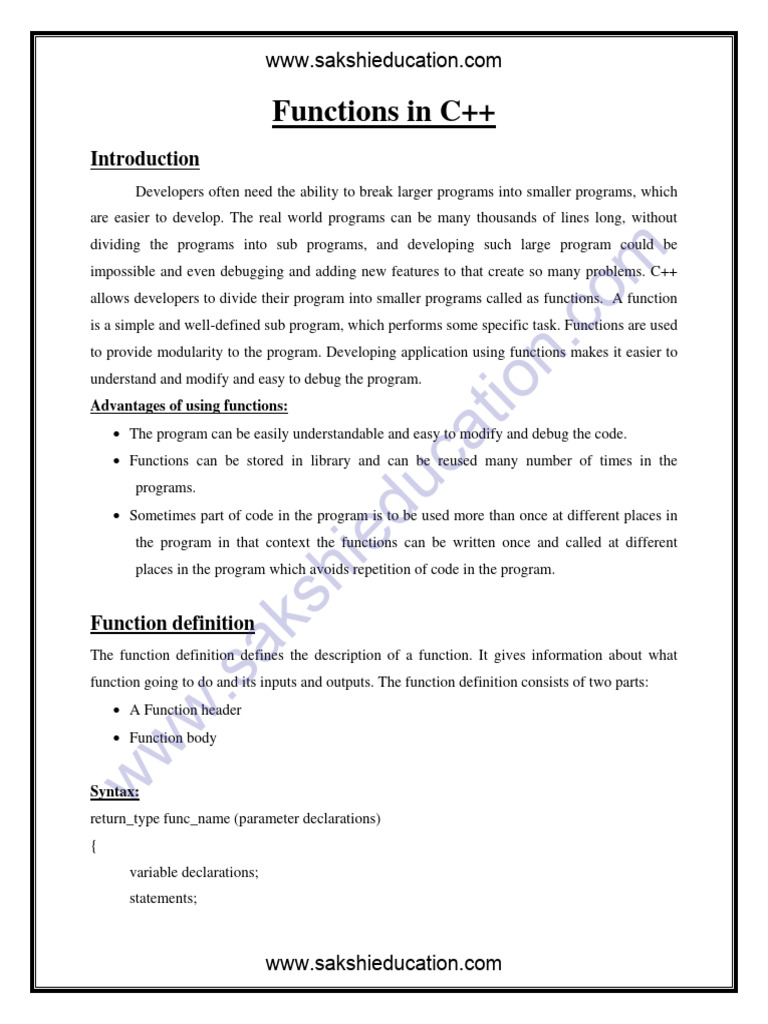 Module6 - Functions | PDF | Parameter (Computer Programming) | Computer Program