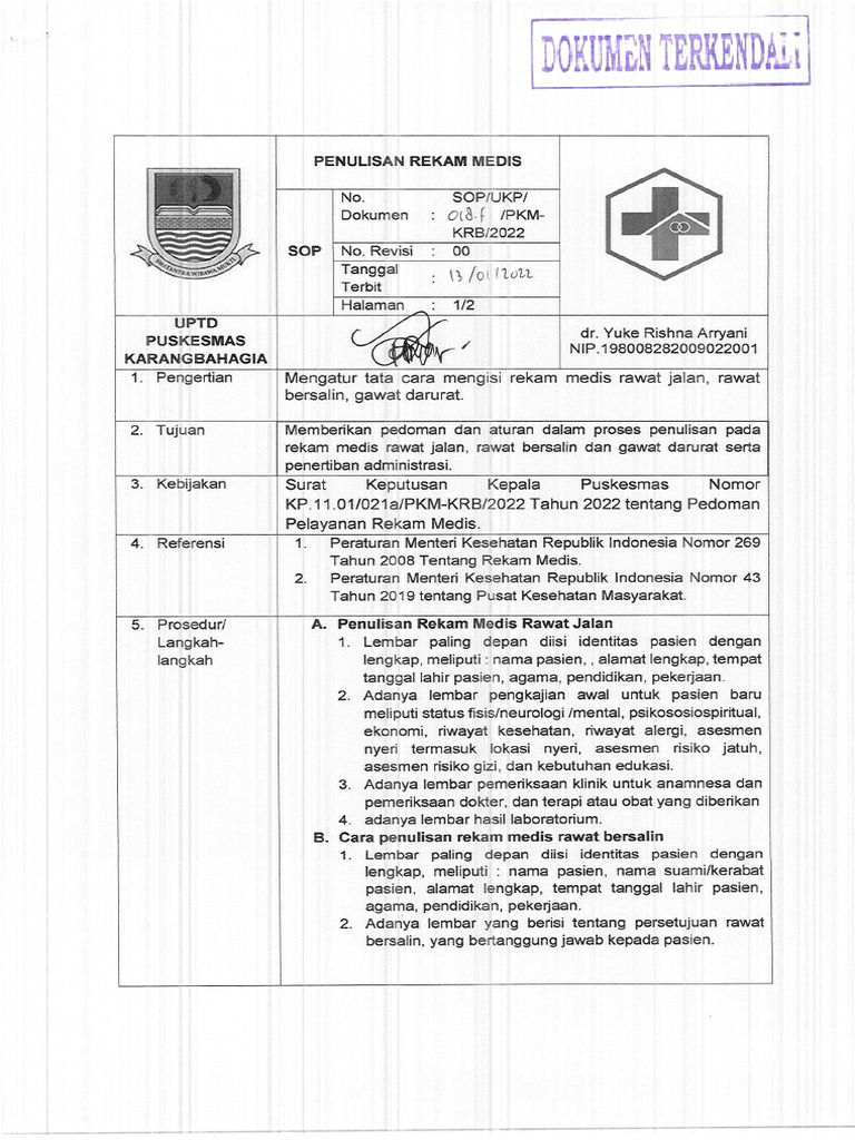 (R) Sop Penulisan RM | PDF