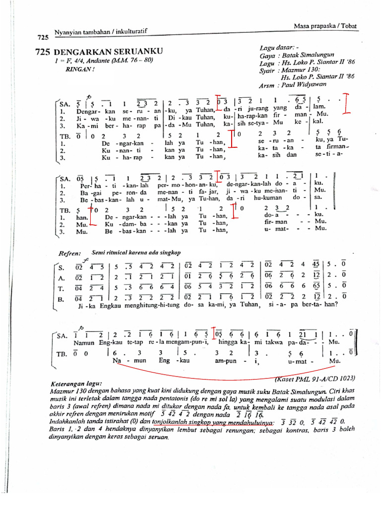 Dengarkan Seruanku MB 725 2 | PDF