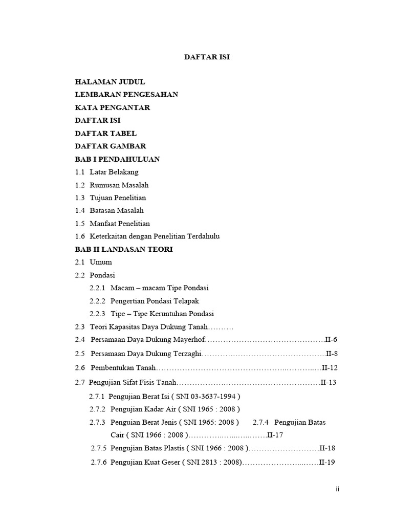 3 Daftar Isi | PDF | Sains & Matematika