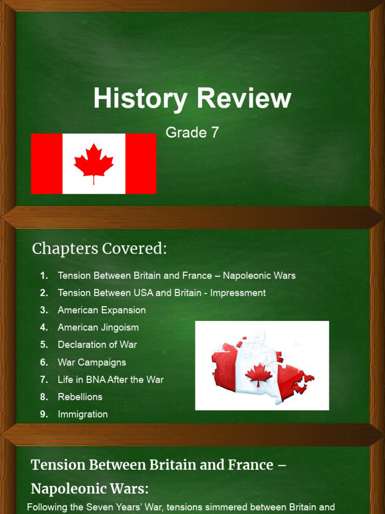 Gr.7 - History Review | PDF | British Empire | The United States