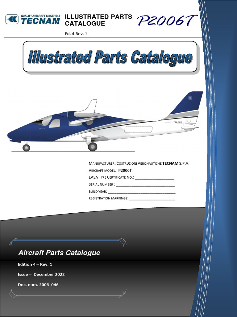 P2006T Illustrated Parts Catalogue | PDF | Landing Gear | Empennage