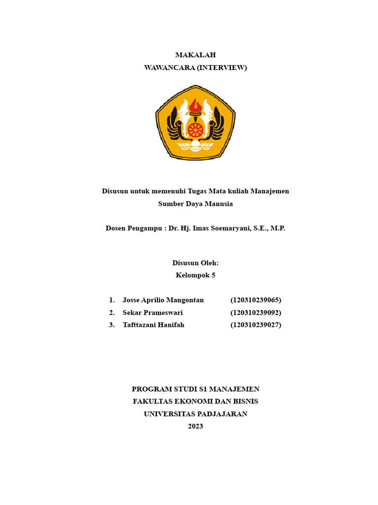 Makalah Kelompok 5 MSDM | PDF