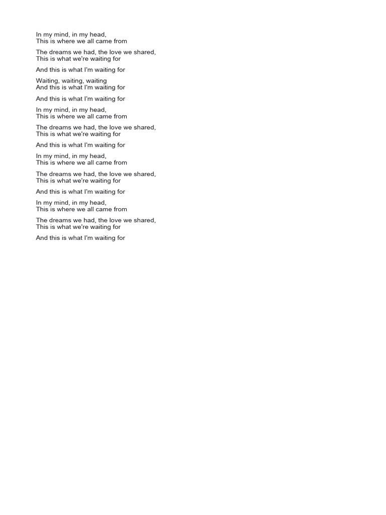 In My Mind | PDF | Poetry