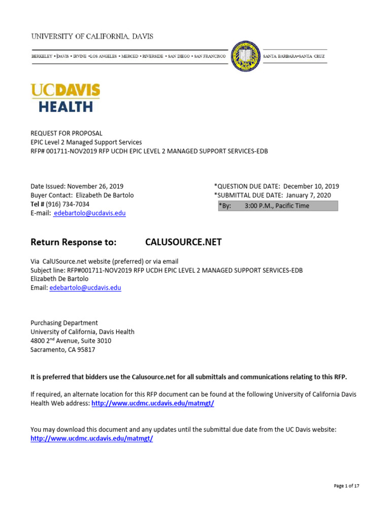 RFP Sample 1 | PDF | Request For Proposal | Hospital