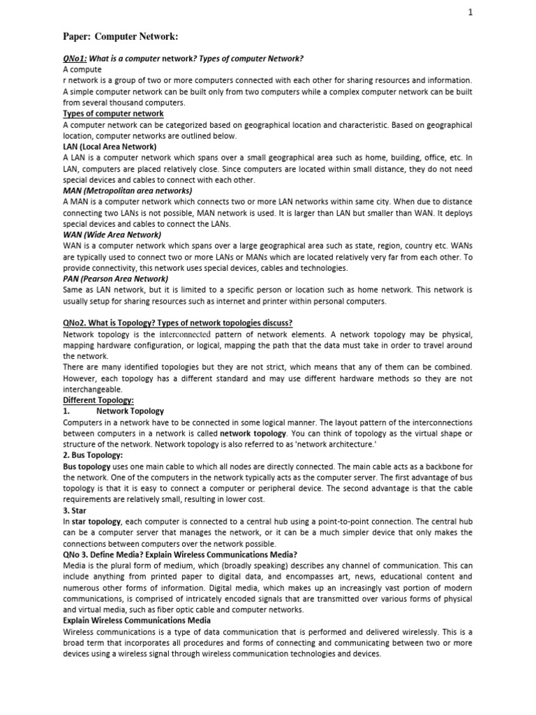 Computer Network Pdf Computer Network Network Switch