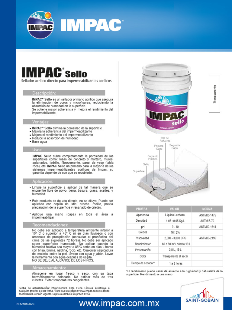 Impac Sello | PDF | Materiales