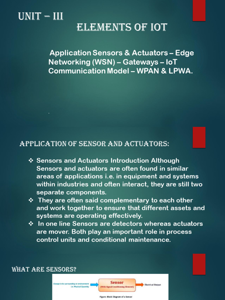 IOT (Unit III) ... | PDF | Internet Of Things | Bluetooth