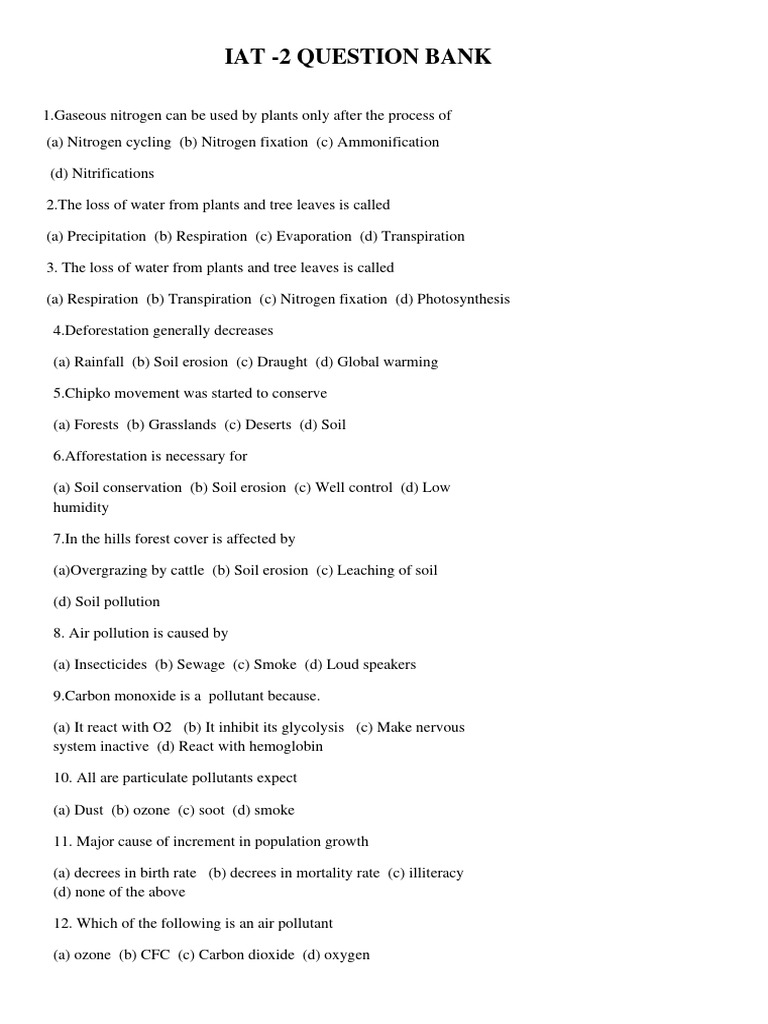 Evs QB Iat 2 | PDF | Energy Development | Renewable Energy