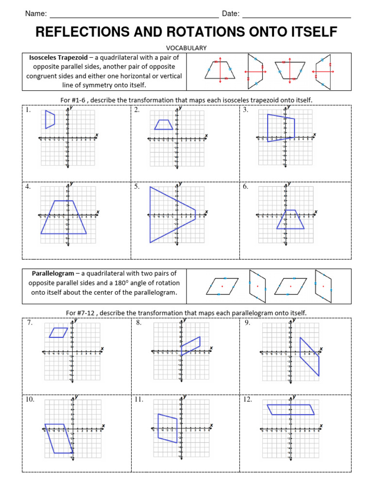 Reflections and Rotations Onto Itself | Download Free PDF | Rectangle | Polytopes