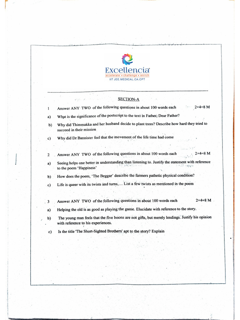 Junior Model Paper | PDF